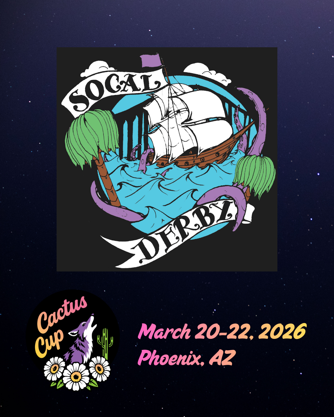 Cactus Cup 2026 the 6th annual WFTDA roller derby tournament is back at ...